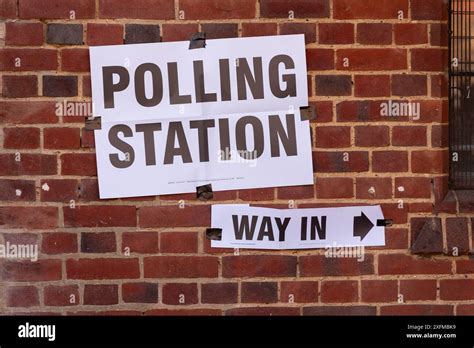 Polling Station At St Andrews Church In Westcliff On Sea Essex Uk
