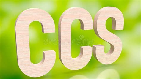 The Ccs Mean Carbon Capture And Storage For Technology Or Eco Concept 3d Rendering Stock