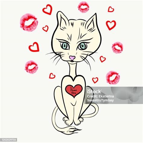 발렌타인 데이 인사말 카드입니다 당신을 사랑해요 그래픽 드로잉 웹 디자인에 적합합니다 2월에 대한 스톡 벡터 아트 및 기타 이미지 Istock