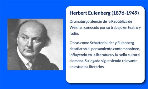 Herbert Eulenberg 1876 1949 El Dramaturgo Que Desafió Su Tiempo A Través De La Literatura Y