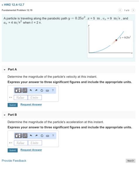 solved hw2 12 4 12 7 fundamental problem 12 19 7 of9 a