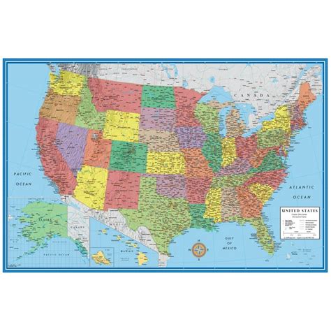 Usa Map States Classroom Map Of The United States Of America Another