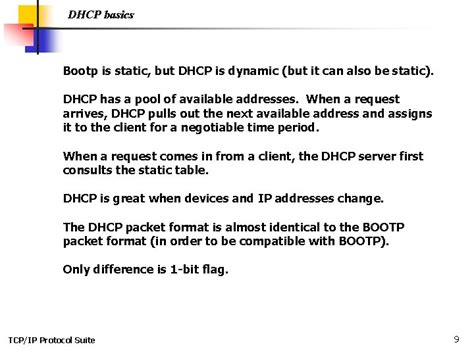 Chapter 16 Host Configuration Bootp And Dhcp Objectives