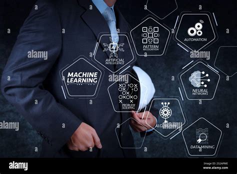 Machine Learning Technology Diagram With Artificial Intelligence Aineural Networkautomation