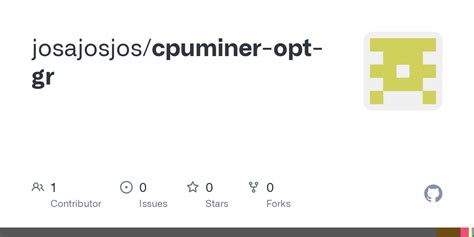 GitHub Josajosjos Cpuminer Opt Gr