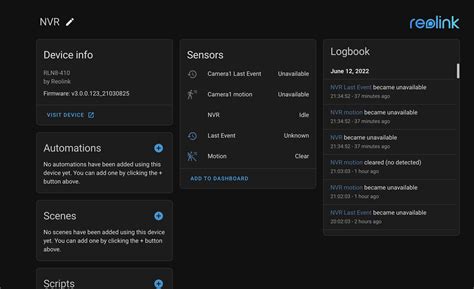 Reolink Nvr To Home Assistant Issue Configuration Home Assistant Community