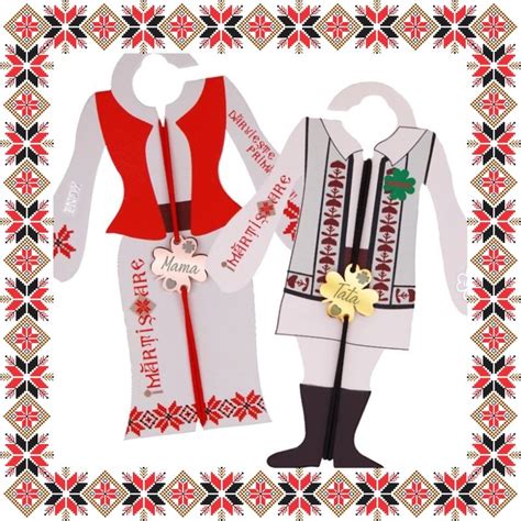 Set 2 Martisoare Bratari Inox Trifoi Auriu Si Rose Gold Mama Tata