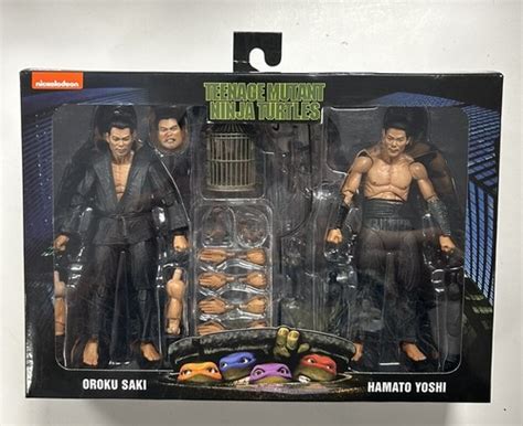 Neca Tmnt Oroku Saki And Hamato Yoshi 2 Pack Action Figures Set