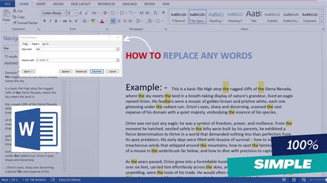 Ms Word Replace Words Find Words Kese Word Replace Karey Word File Me