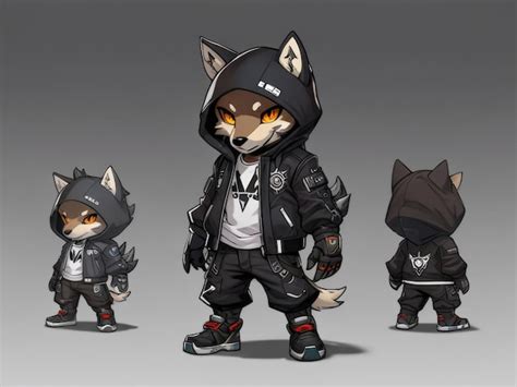 Premium Photo Wolf Ninja