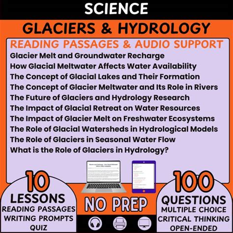 Glaciers And Hydrology By Science Inquiry Lessons Tpt