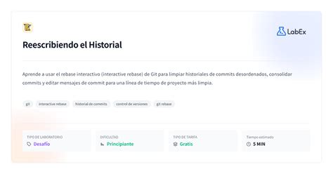 Git Interactive Rebase Limpiando El Historial De Commits Labex