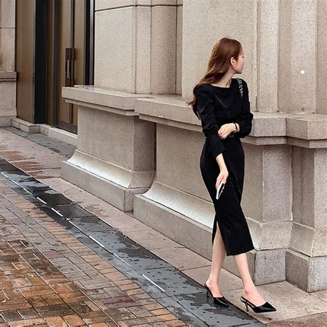 모어렌 단독 하객룩원피스 Made Top0535 모즈린 보트넥 롱 원피스퍼프원피스보트넥원피스핀턱원피스셔링원피스하객룩원피스하객룩모임룩데이트룩