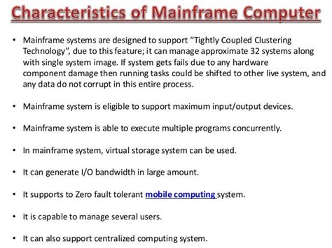 Mainframe Computer With Its Example Types Uses And Features PPTX
