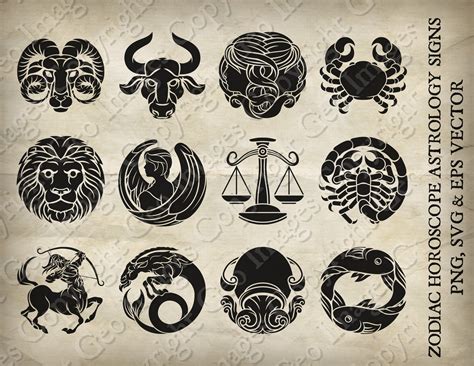 Zodiac Star Sign Symbols 60 Photos