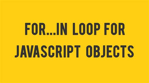 Use Of For In Loop In Javascript Objects In Hindi By Vishacademy Youtube