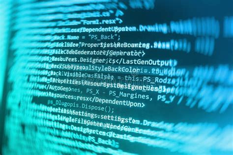 Programming Coding Source Code Screen Stock Image Image Of