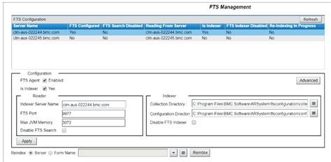 remedy ar system server full text search fts deployment and