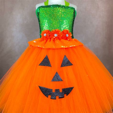 Halloween Pumpkin Dress Etsy