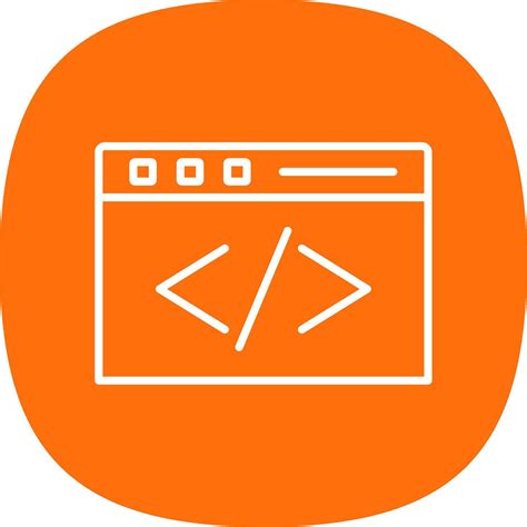 Coding Line Curve Icon Design 43631670 Vector Art At Vecteezy