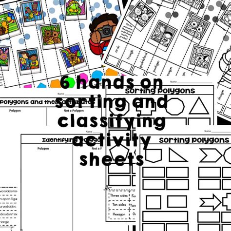 Classifying Polygons Sorts Geometry Worksheets And Activities