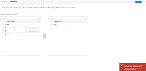 Add Firewalls To Central Group Fails One Or More Ha Firewalls Are Not In An Acceptable State