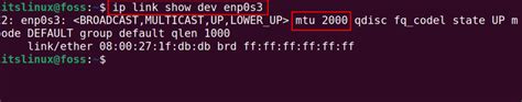 How To Change MTU Size In Linux Its Linux FOSS