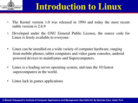 Ppt Unit I Linux The Operating System Powerpoint Presentation Free