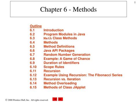 ppt chapter 6 methods powerpoint presentation free download id