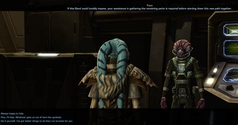 To Find A Findsman Swtor Alliance Alert Walkthrough Recruit Yuun