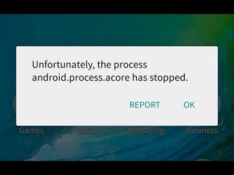 Ways To Fix Android Process Acore Has Stopped Working Error