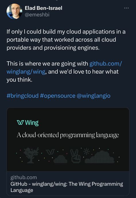 Ernest Chiang On Linkedin Winglang Iac Ifc Aac Dependency