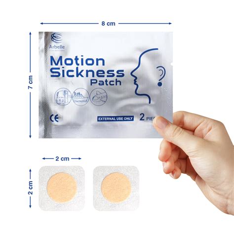 Motion Sickness Patch - 24 Pack - Works to Relieve Vomiting, Nausea ...
