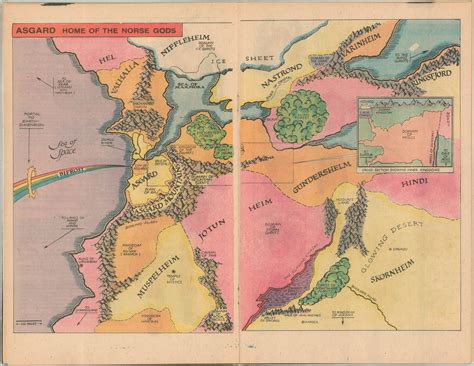 Asgard Home Of The Norse Gods Curtis Wright Maps
