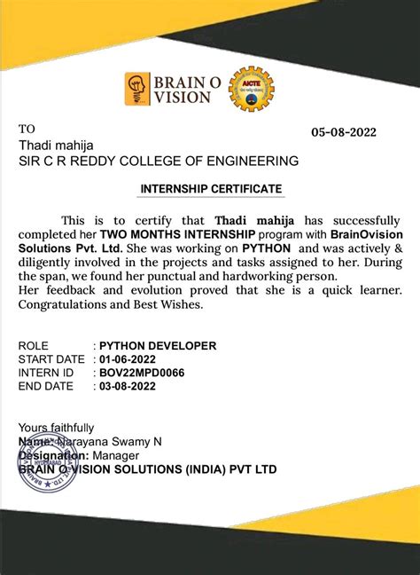 Mahija Thadi On Linkedin Python Pythonprogramming Internship Learningway