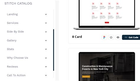 codestitch high quality html and css only component library no