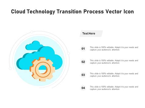 Cloud Technology Transition Process Vector Icon Ppt PowerPoint Presentation Gallery Icons PDF