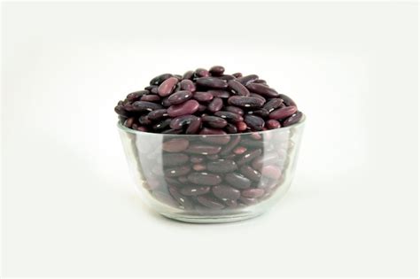 Premium Photo Rajma Raw Lentils Pulses Glass Bowl