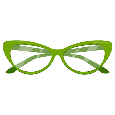 Green Reading Glasses 21333510 Vector Art At Vecteezy