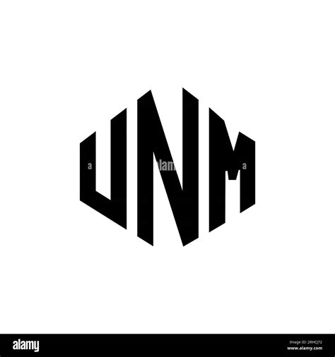 Unm Letter Logo Design With Polygon Shape Unm Polygon And Cube Shape Logo Design Unm Hexagon