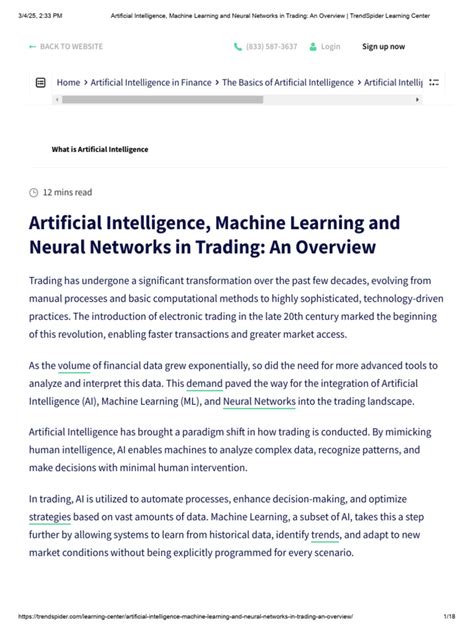 artificial intelligence machine learning and neural networks in