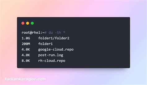Linuxta En Büyük Dosya Ve Dizinleri Nasıl Buluruz Furkan Karagöz