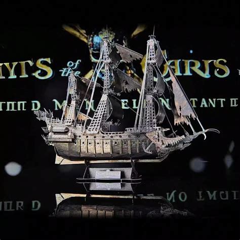 3d Metal Puzzle Diy Assembling Model Kit Flying Dutchman Pirate Ship