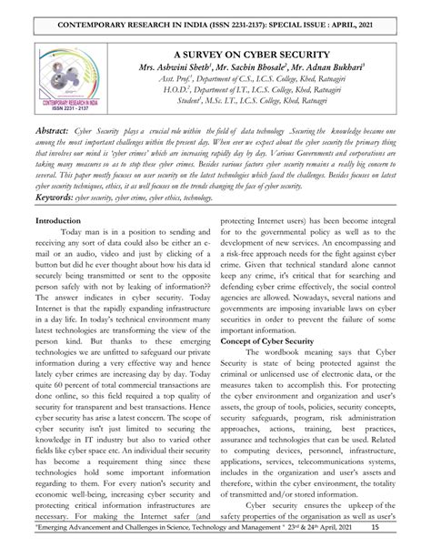 Pdf A Survey On Cyber Security