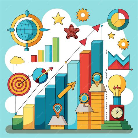 Colorful Infographic Featuring Graphs Charts And Icons For Data Analysis Premium Ai Generated