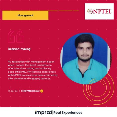 Shreyansh Raju On Linkedin Nptel