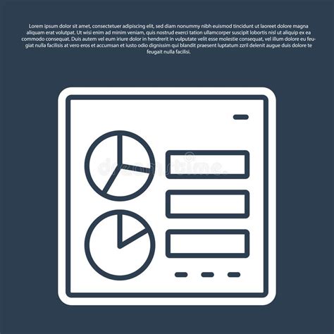 Blue Line Computer Api Interface Icon Isolated On Blue Background