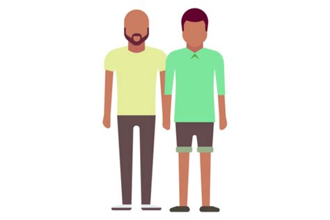 two men holding hands happy gay couple graphic by microvectorone