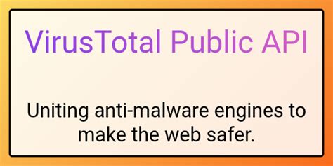 Virustotal Public Api Api Details