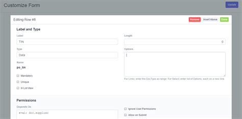 Solved Customize Form Without Coding Using The Gui Customization Frappe Forum